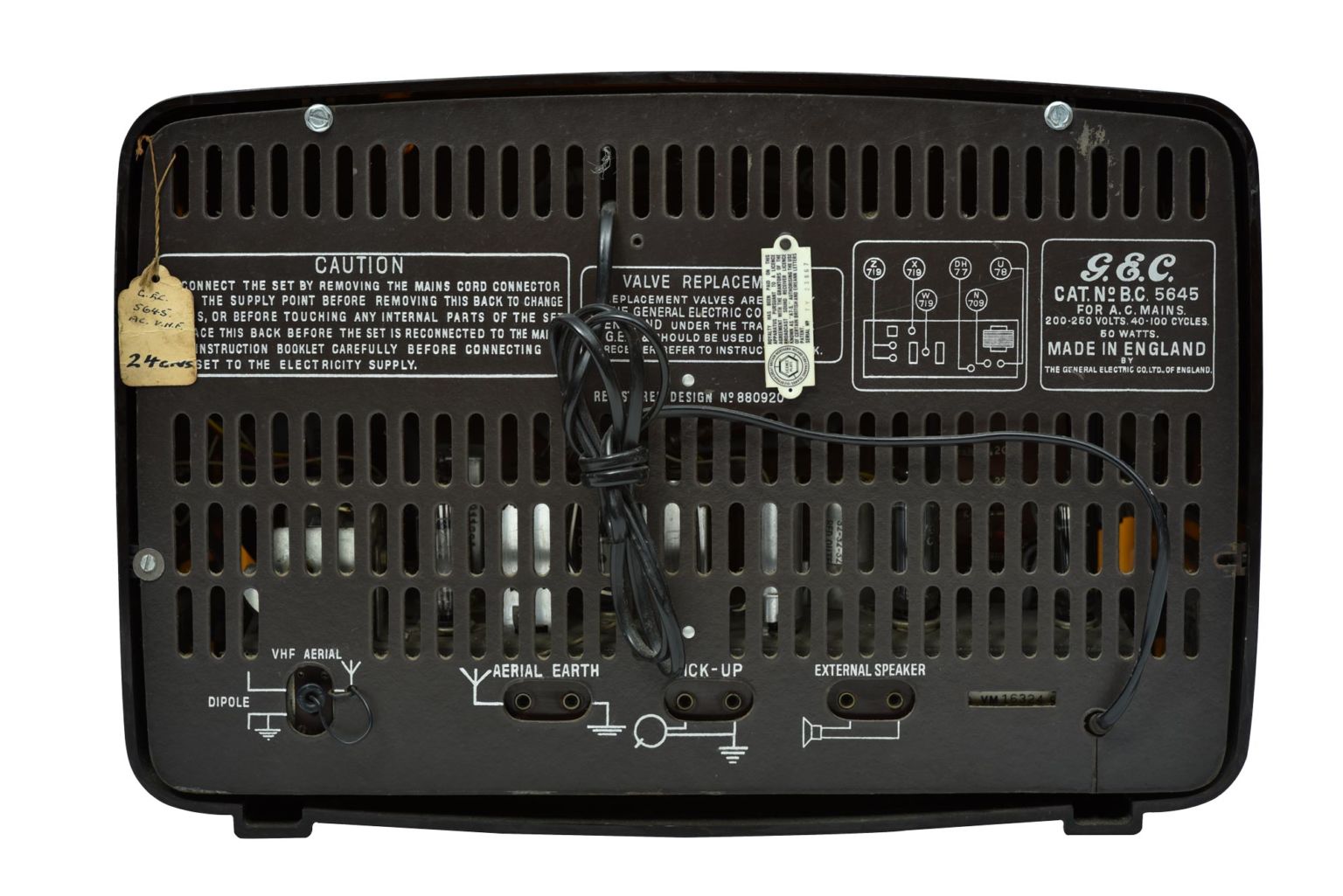 General Electric Company (Gec) BC5645 - Snellings Museum