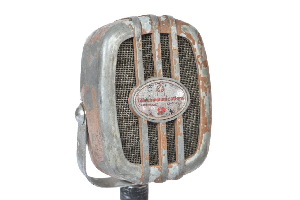 Pye communications microphone - Snellings Museum