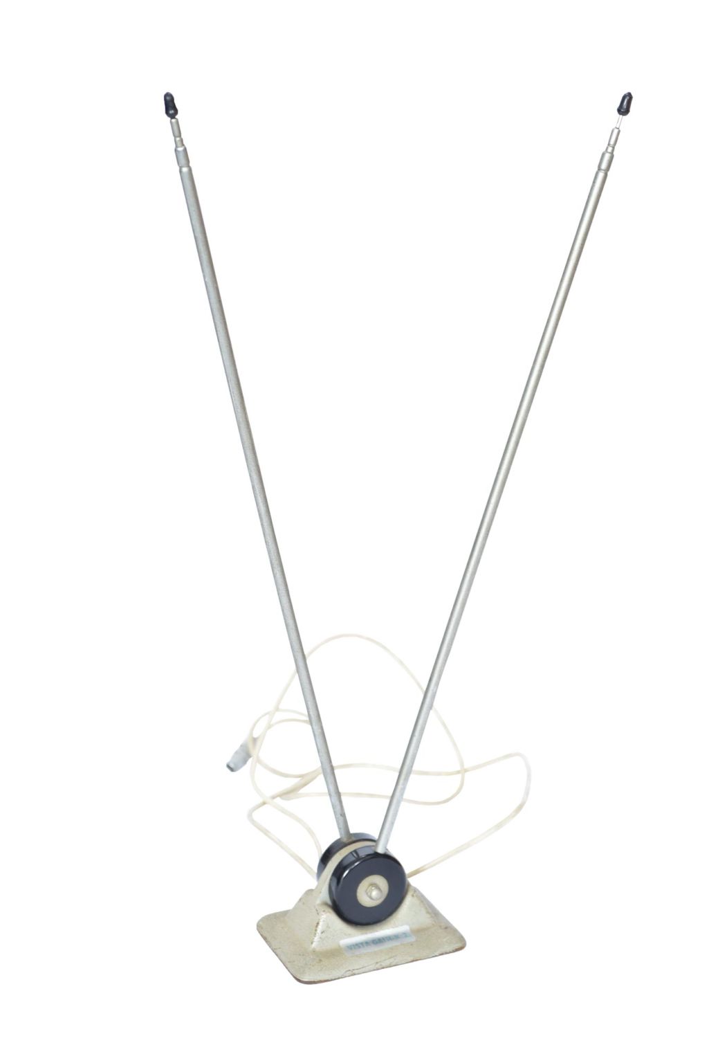 Cast metal VHF aerial with two adjustable and extendable metal aerials ...