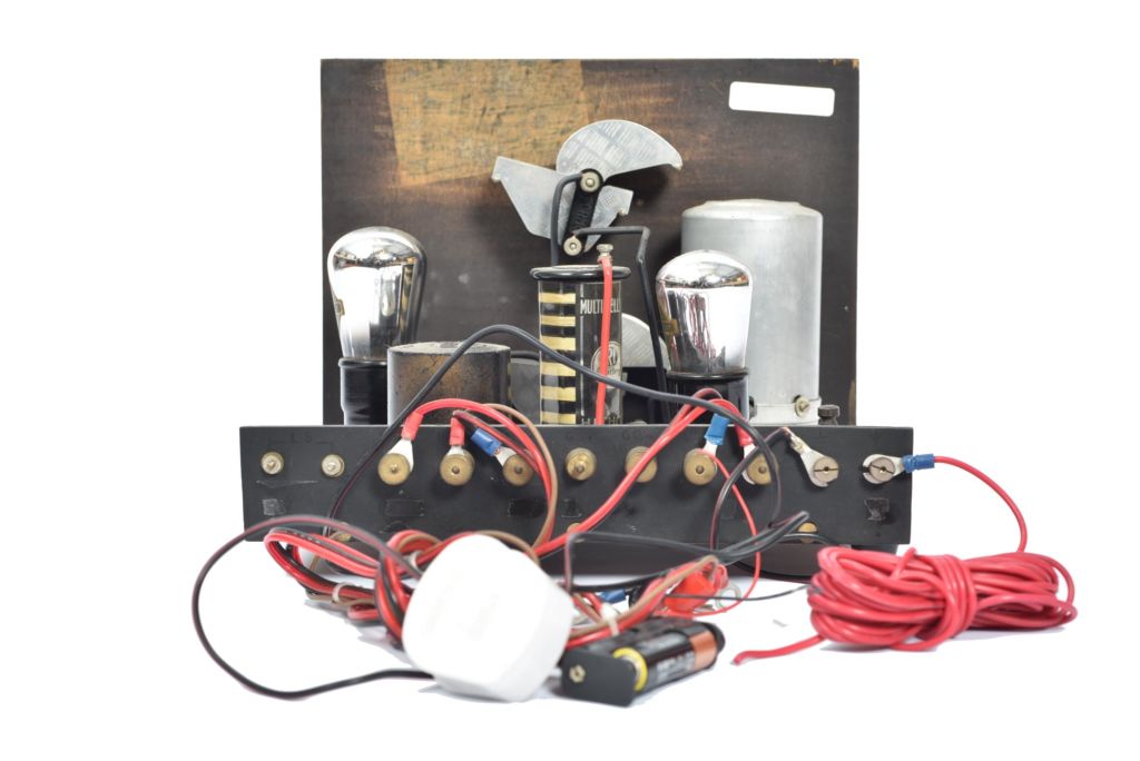 Home Built valve crystal set radio - Snellings Museum