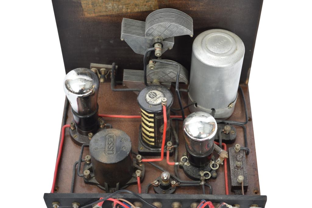 Home Built valve crystal set radio - Snellings Museum