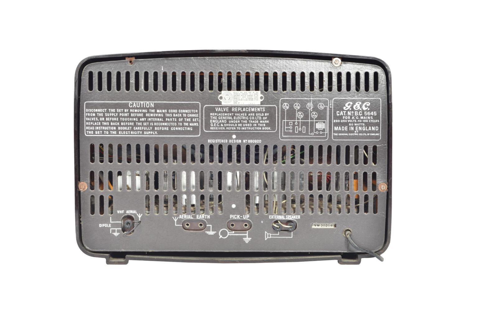 General Electric Company (Gec) BC5645 - Snellings Museum