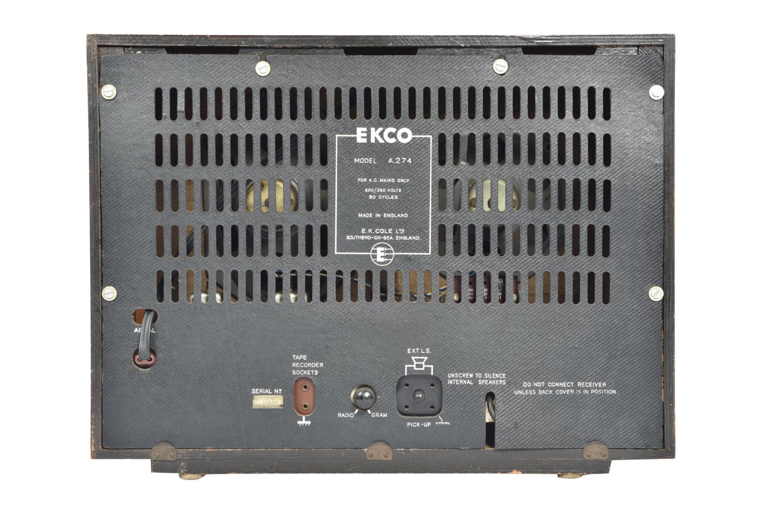 Ekco A274 - Snellings Museum