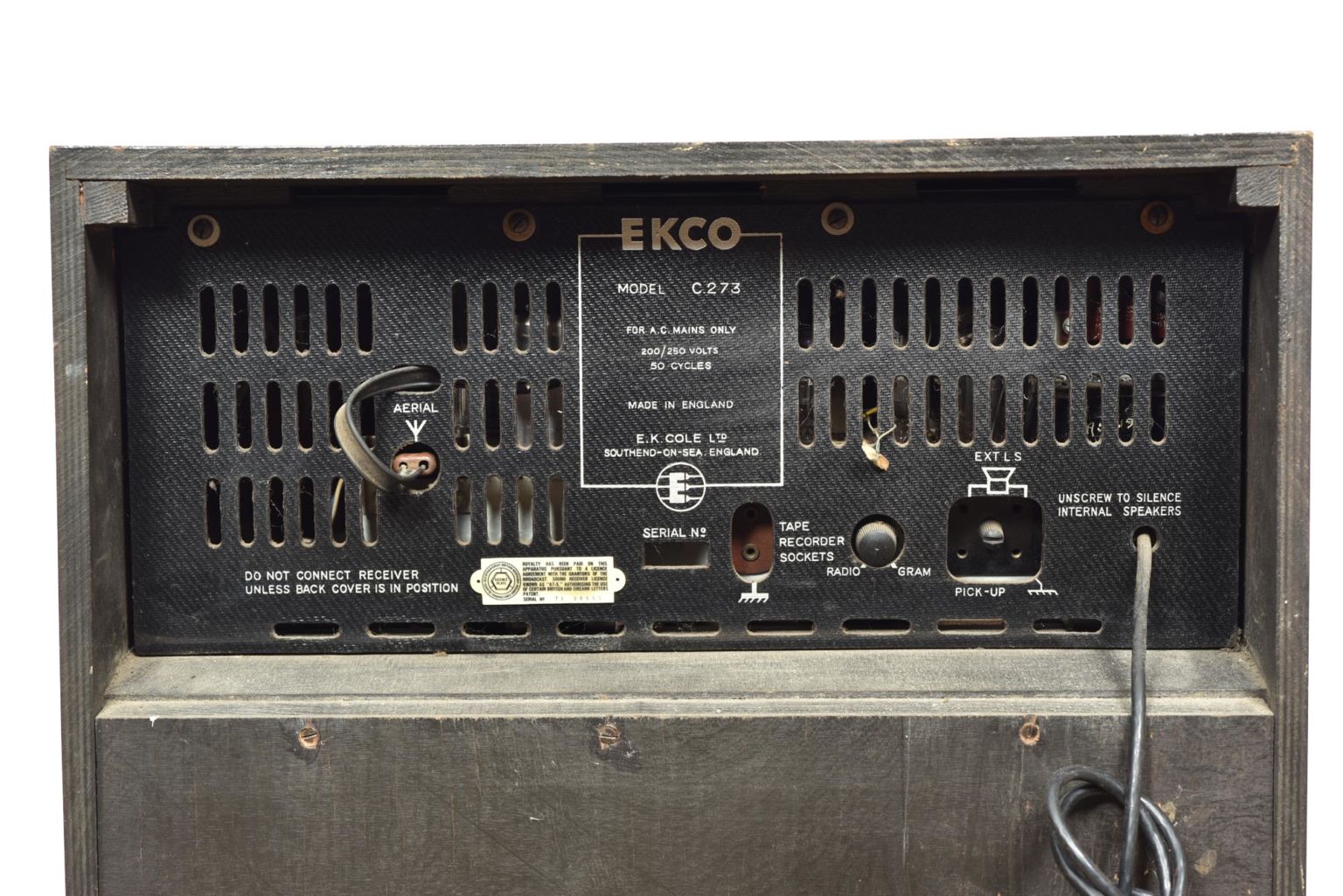 Ekco C273 - Snellings Museum