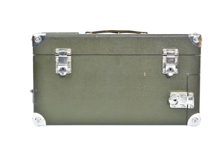 EMI Model L2A portable valve reel to reel tape recorder - Snellings Museum