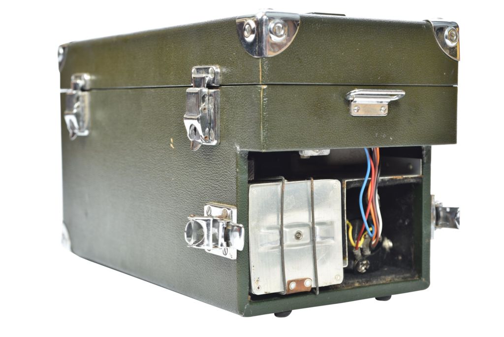 EMI Model L2A portable valve reel to reel tape recorder - Snellings Museum