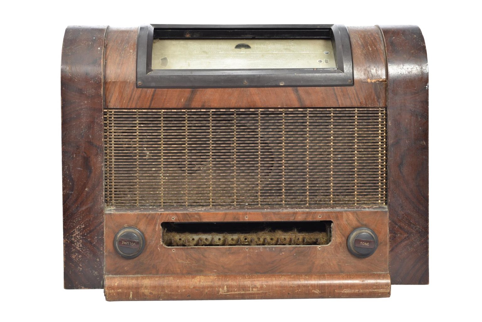 HMV model 1200 valve table radio - Snellings Museum