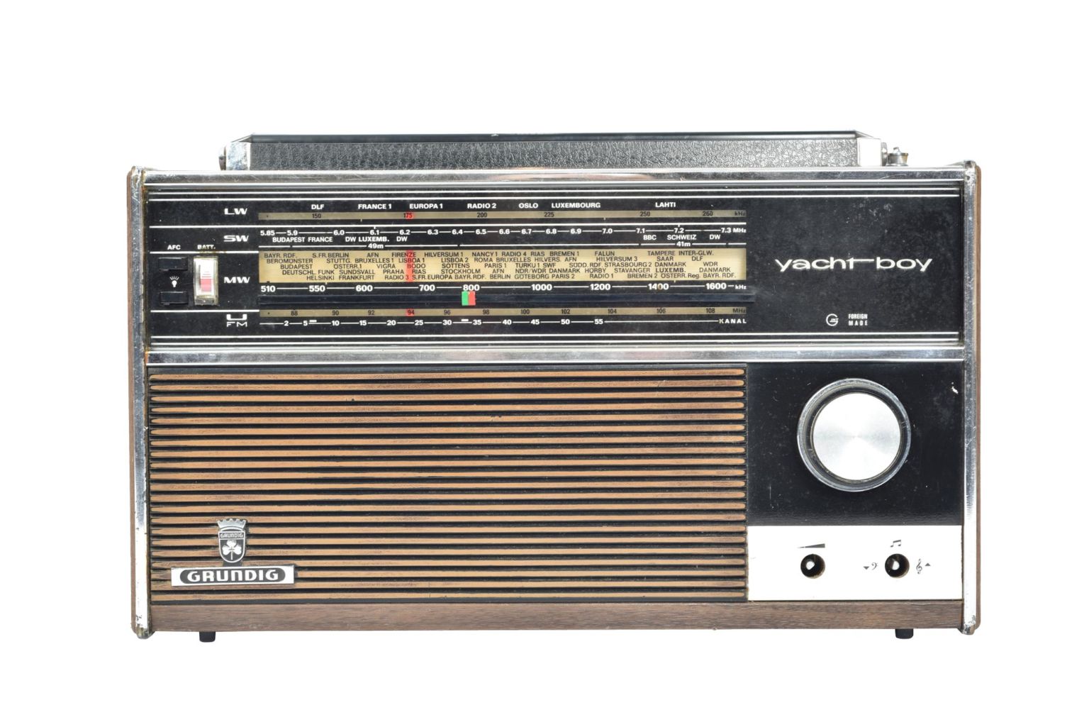 Grundig Yacht Boy N210 transistor radio - Snellings Museum