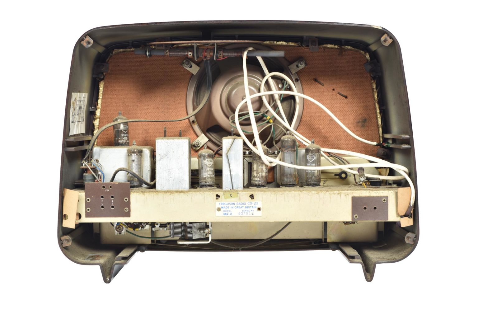Ferguson 382U valve table radio - Snellings Museum