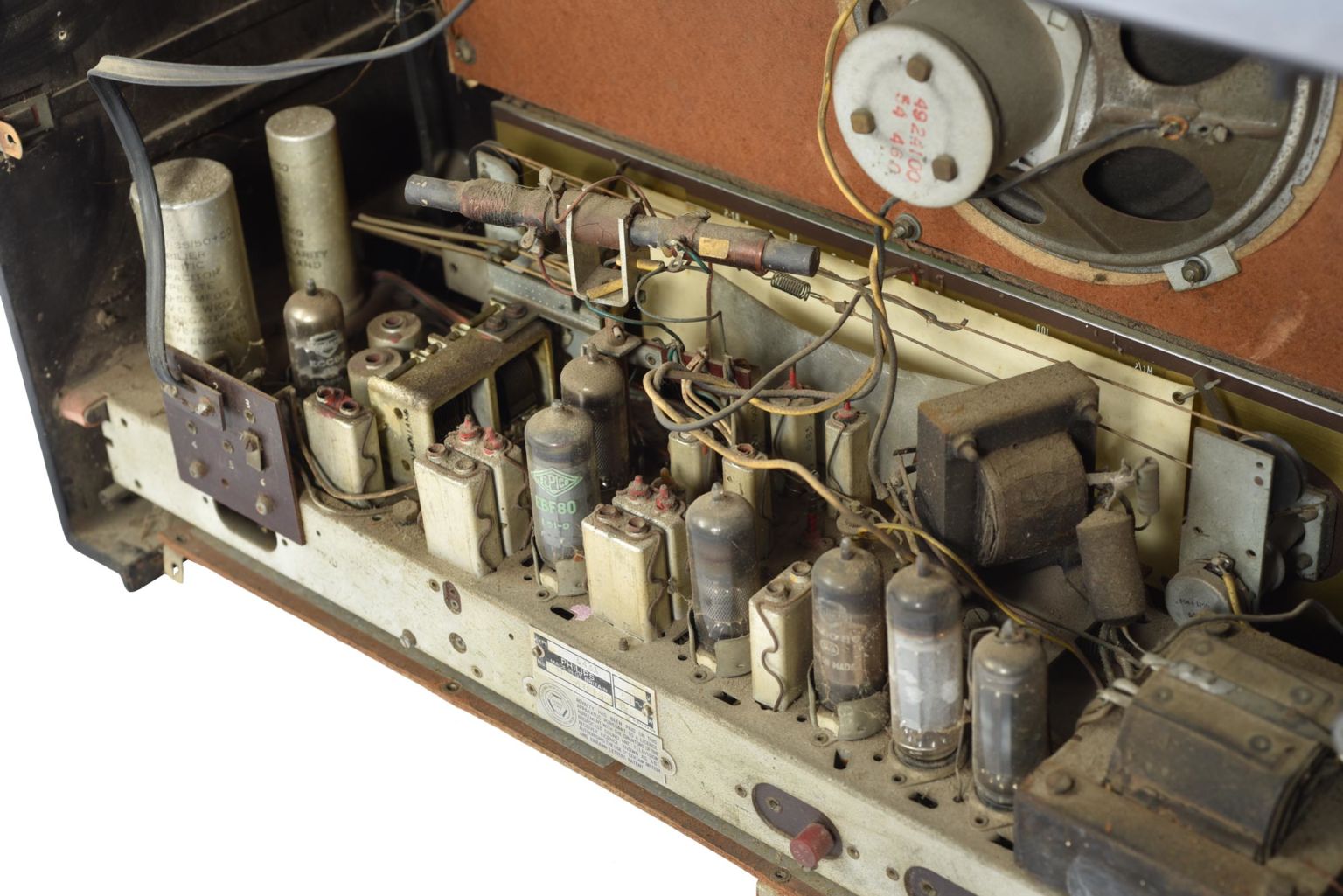 Philips 543A valve table radio - Snellings Museum