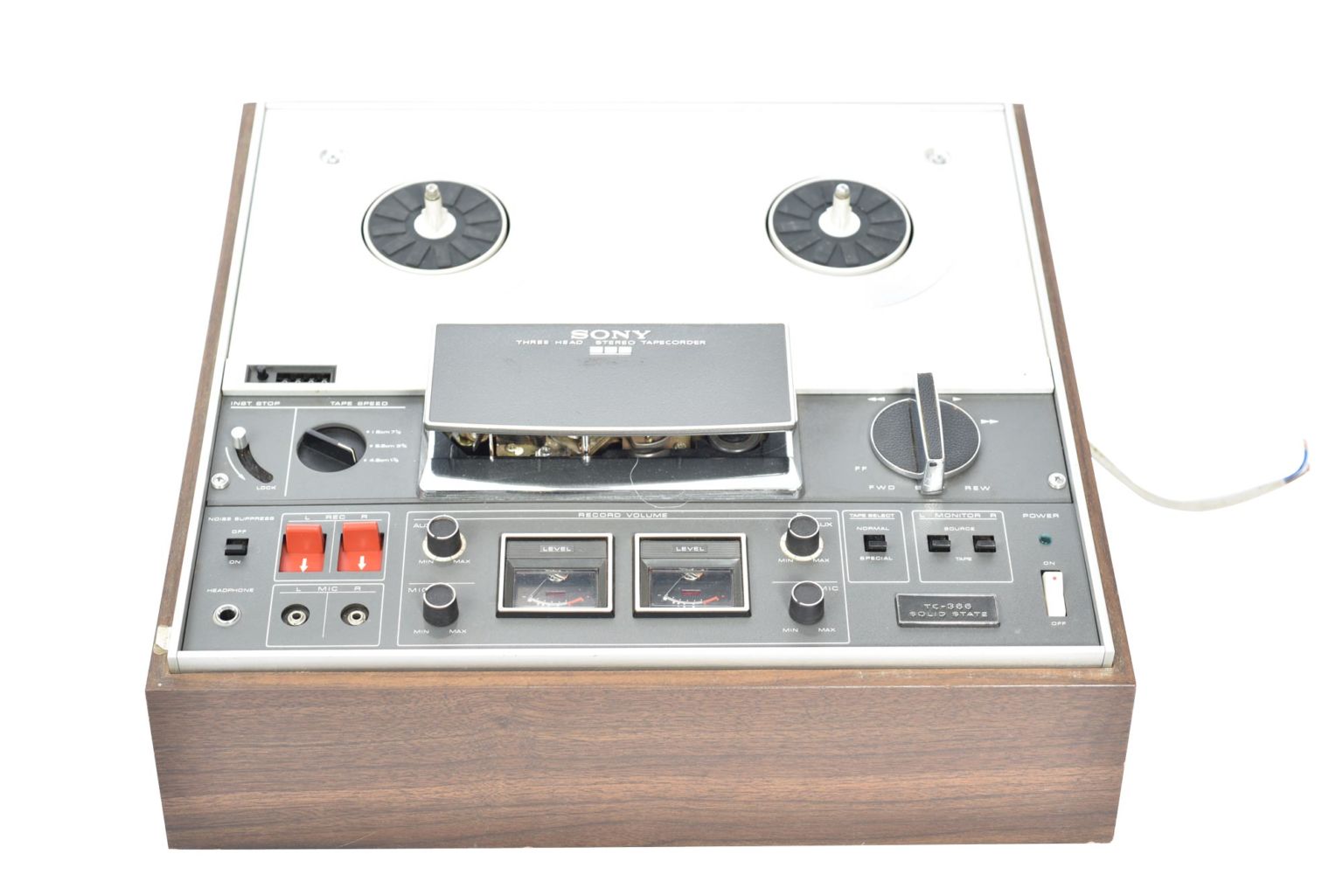 Sony TC-366 transistor reel to reel tape recorder - Snellings Museum