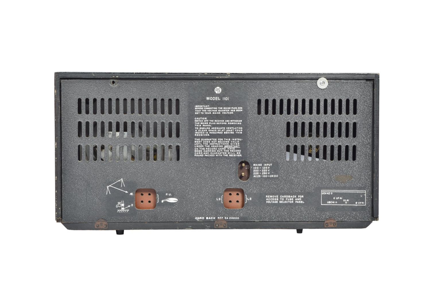 Pye 1101 valve radio - Snellings Museum