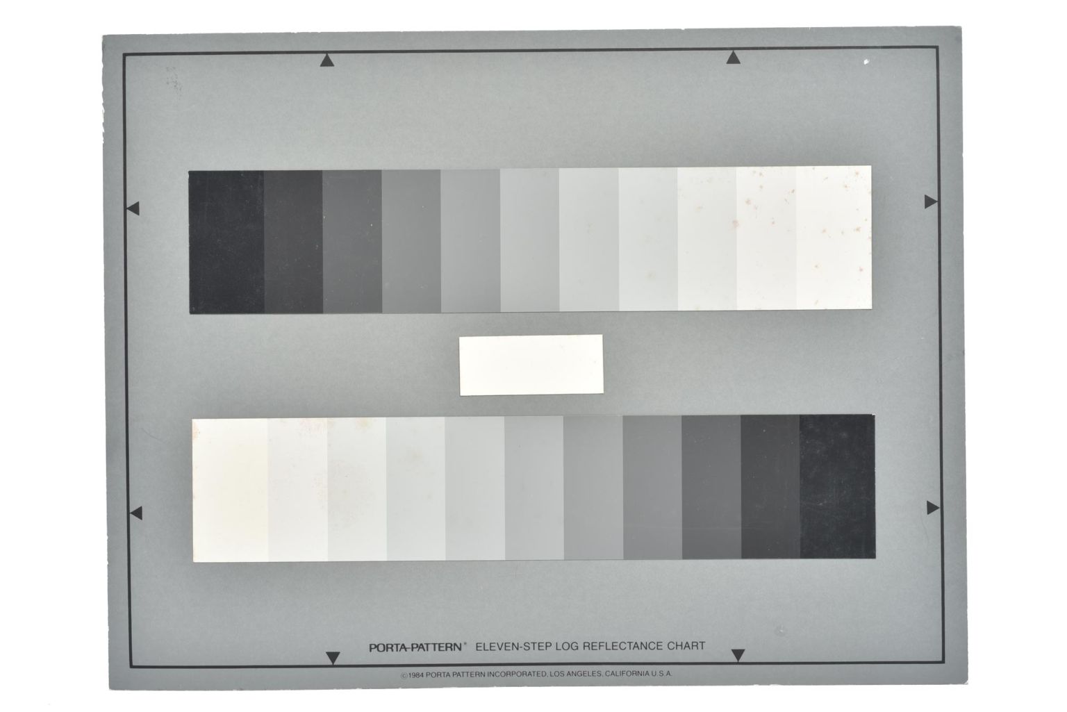 Nine different television test cards - Snellings Museum